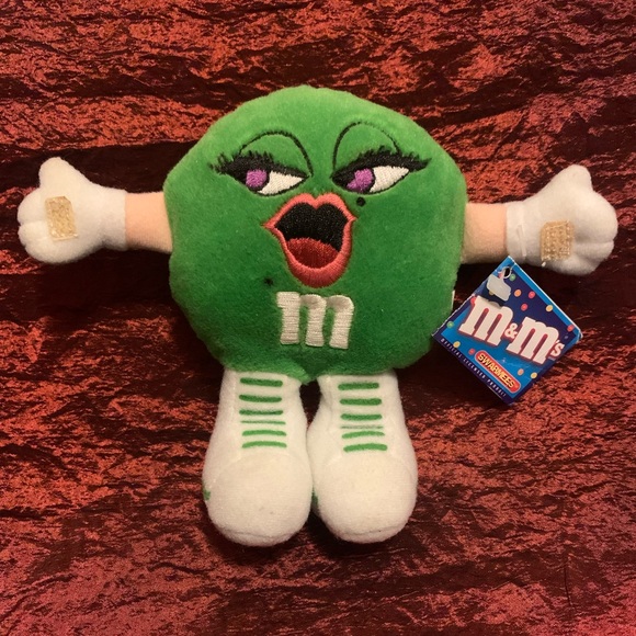 M&M'S | Toys | Vintage Mms Swarmees Green Expressive Emerald 4 Plush ...